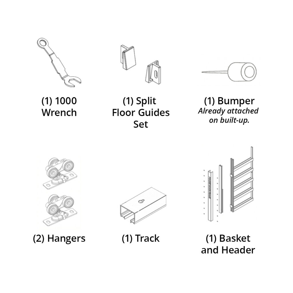 Built-Up Pocket Door Frame (3-Wheel) – A & F Wood