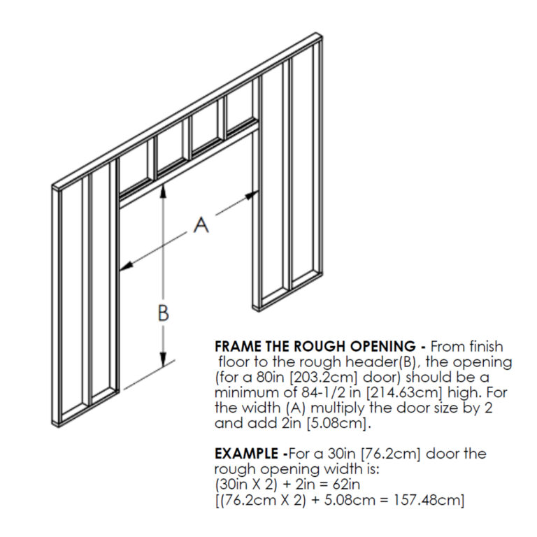 Built-Up Pocket Door Frame (4-Wheel) – A & F Wood